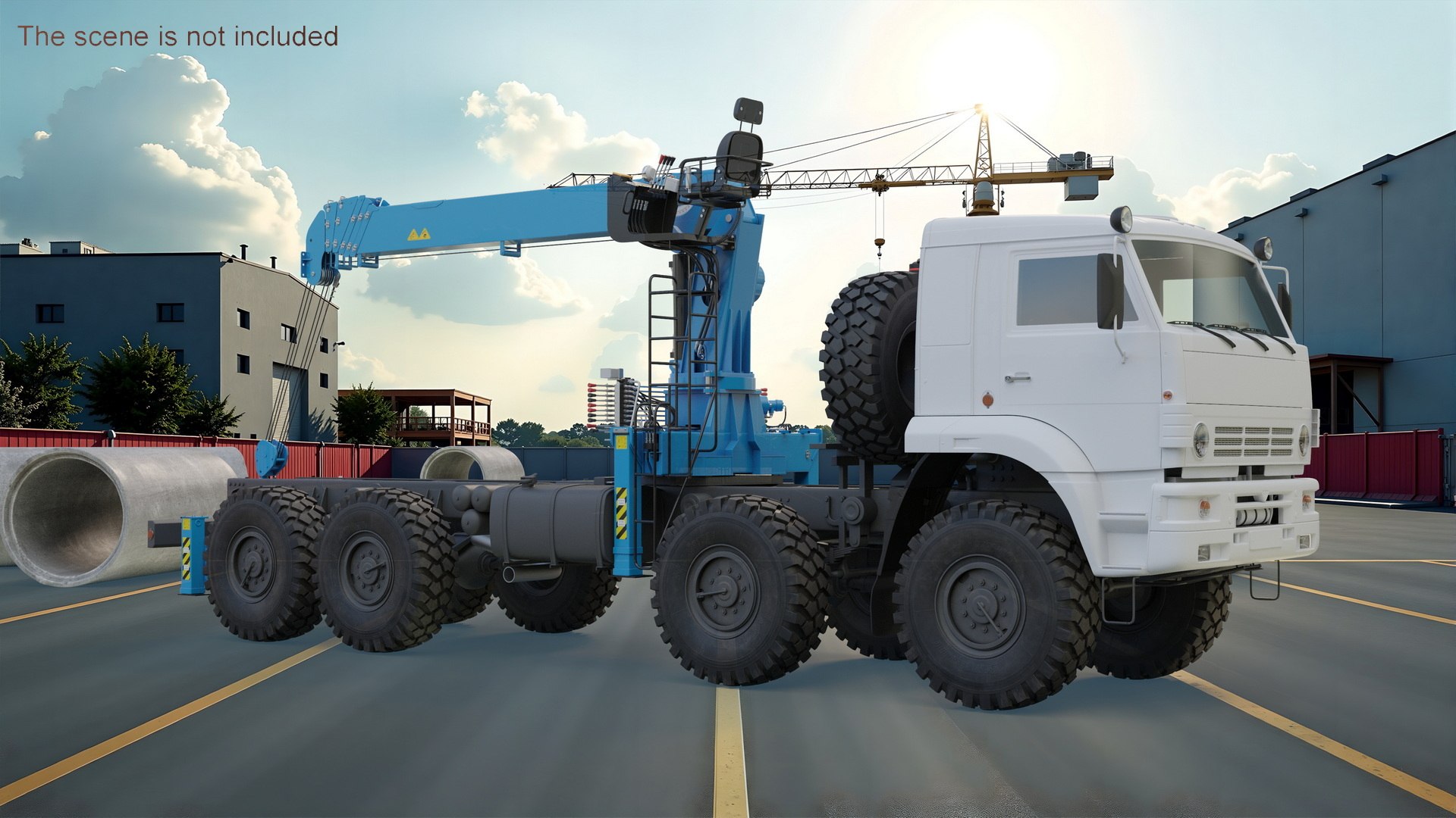 Mobile Crane With Operator Seat 3D Model - TurboSquid 2368334