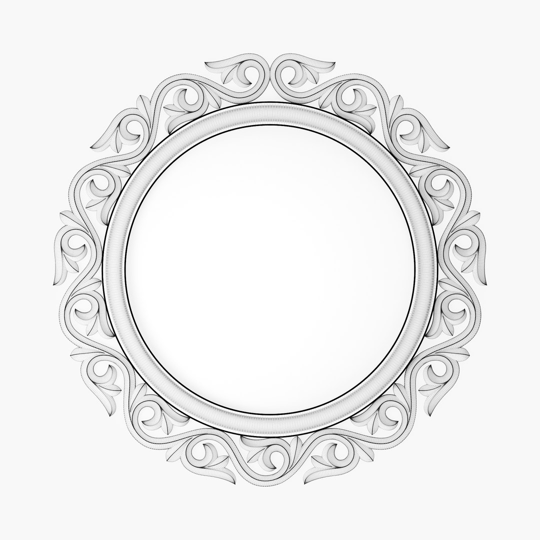 Round Frame For A Mirror Or Picture 3D Model - TurboSquid 2027024
