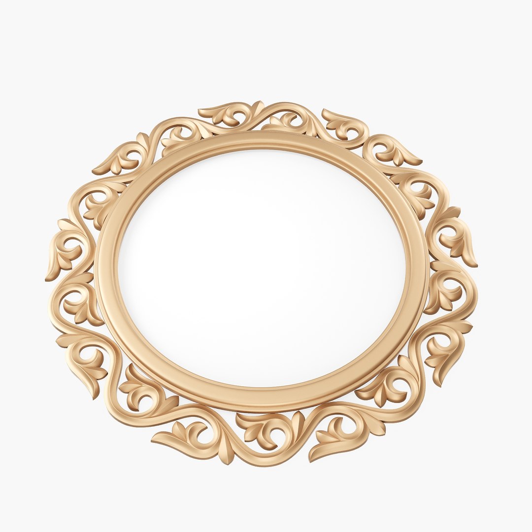 Round Frame For A Mirror Or Picture 3D Model - TurboSquid 2027024