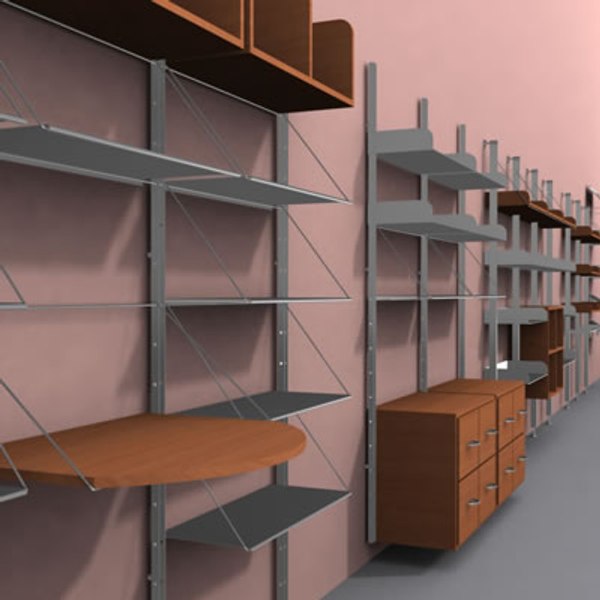3d shelf units design