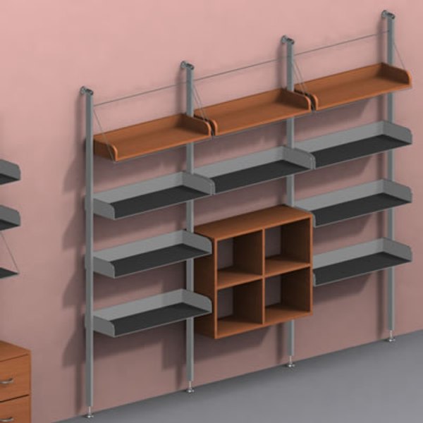3d shelf units design