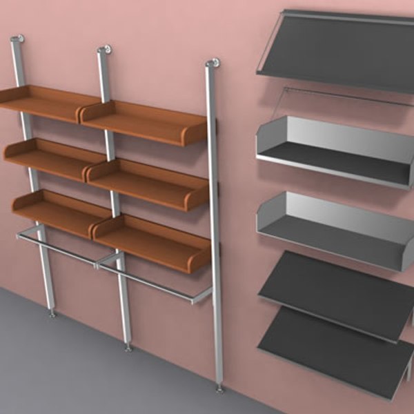3d shelf units design