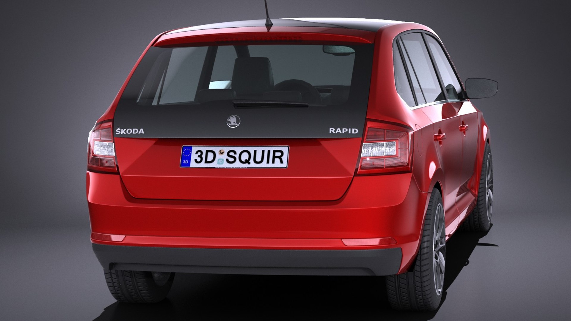 Skoda Rapid Spaceback 3D Model - TurboSquid 1164091