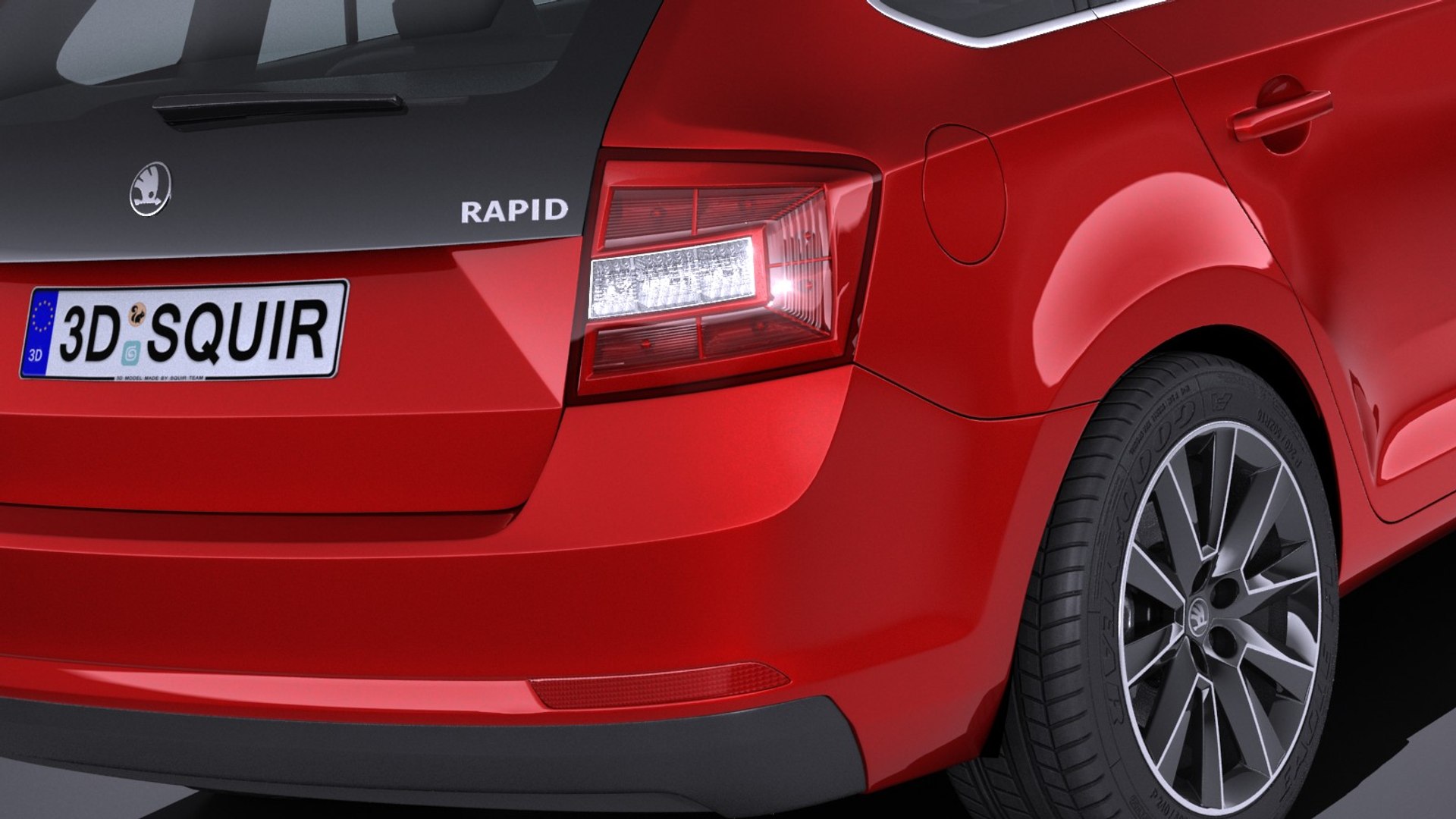 Skoda Rapid Spaceback 3D Model - TurboSquid 1164091