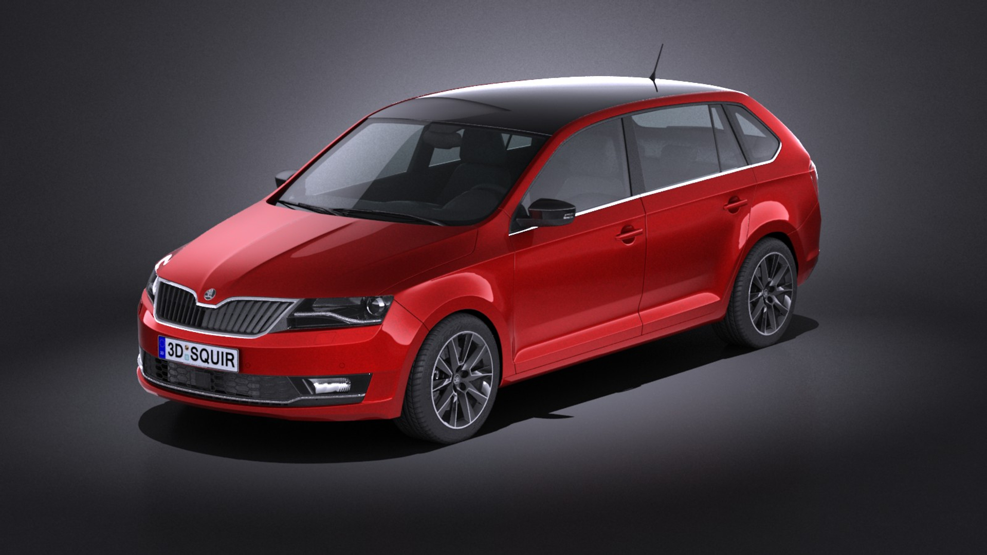 Skoda Rapid Spaceback 3D Model - TurboSquid 1164091
