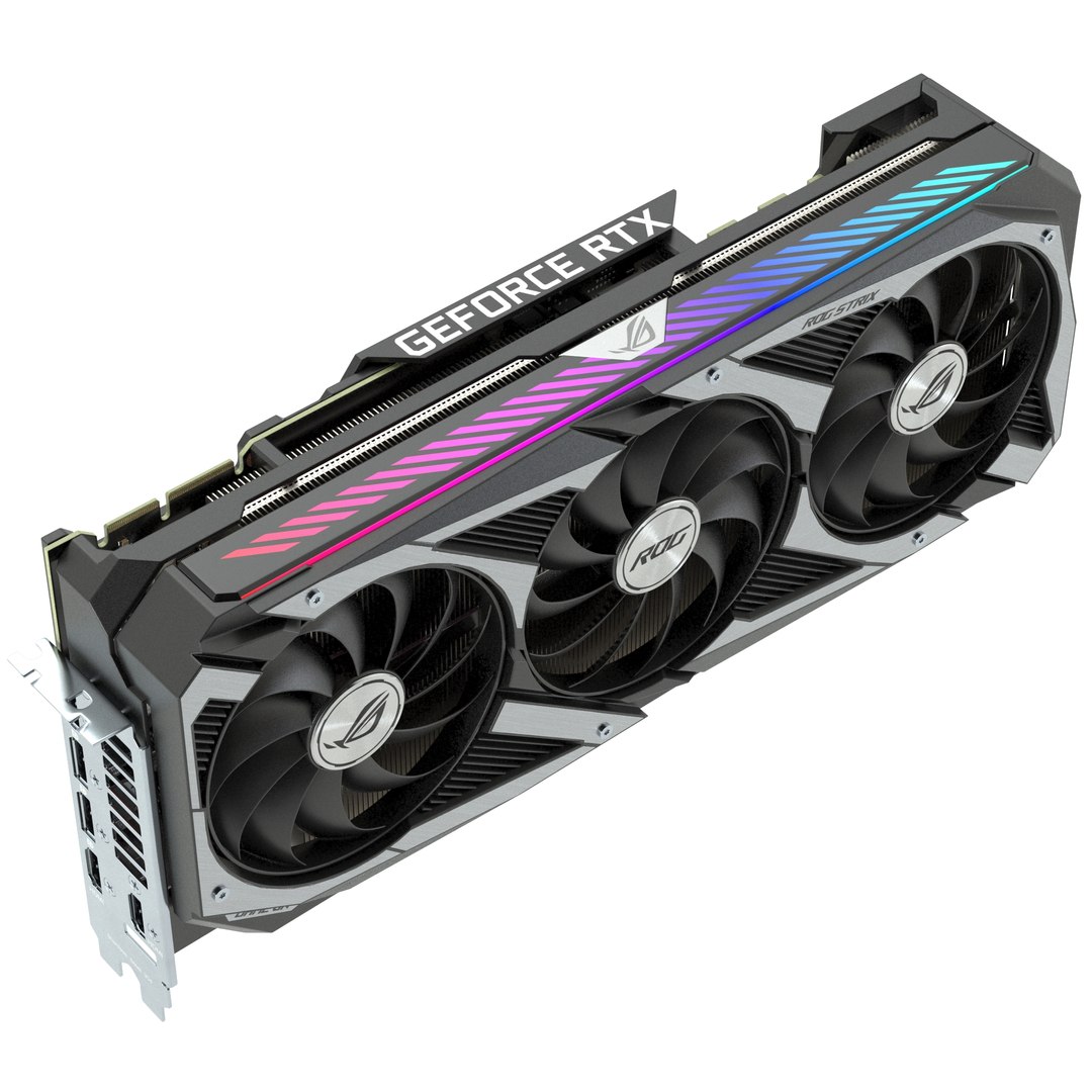 ASUS ROG STRIX RTX 3090 3D - TurboSquid 2071085