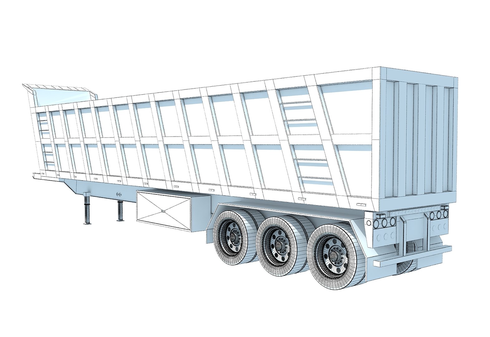 3D Model Tipper Trailer - TurboSquid 1397577