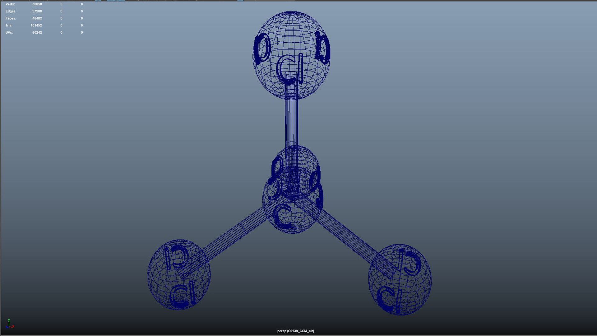 Carbon Tetrachloride 3D Model - TurboSquid 2331055