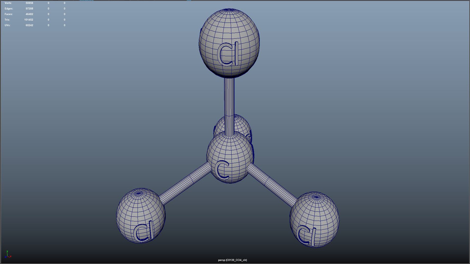Carbon Tetrachloride 3D Model - TurboSquid 2331055
