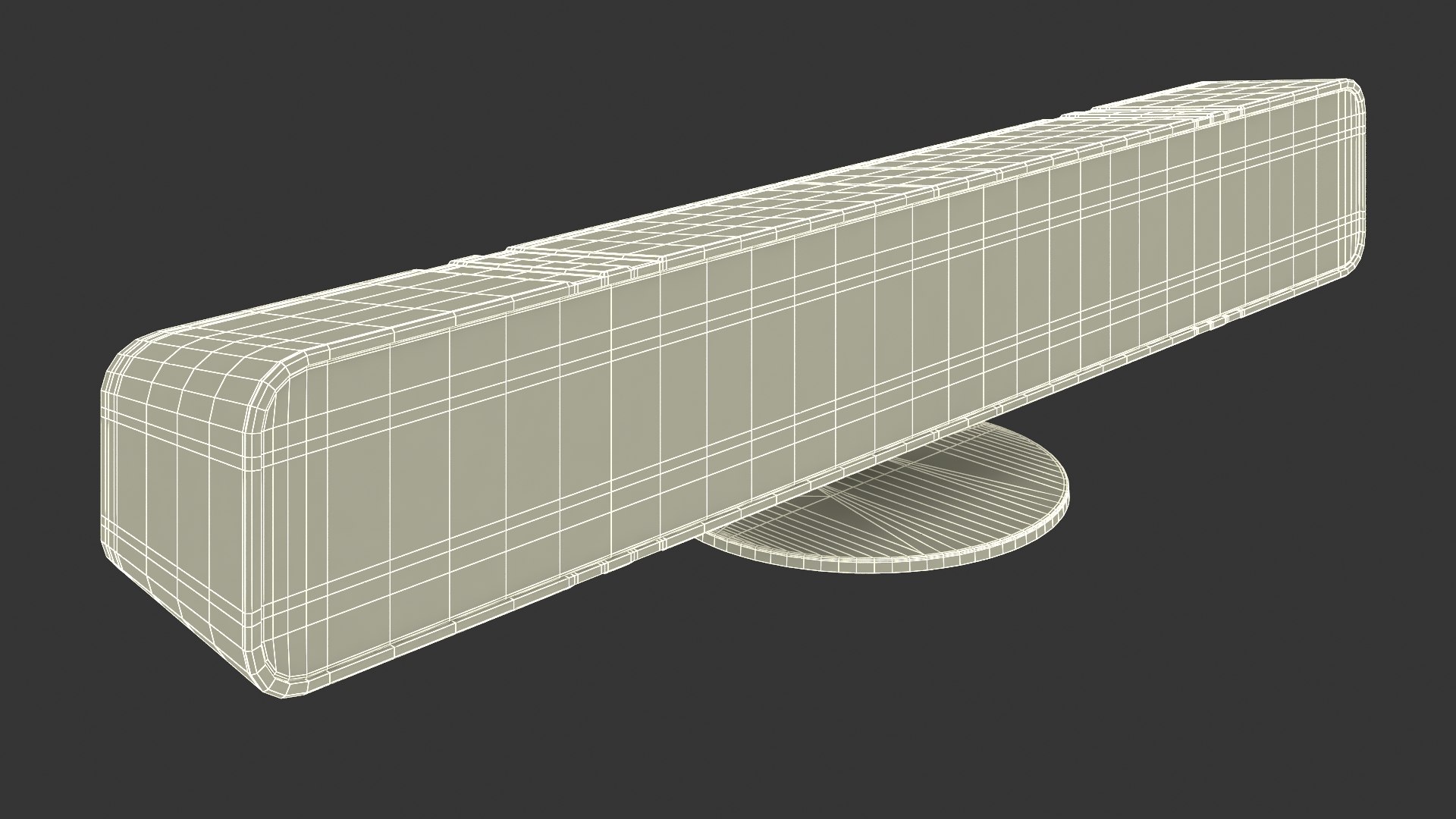 Horizontal Backlight Lamp Switched Off 3D Model - TurboSquid 2202492