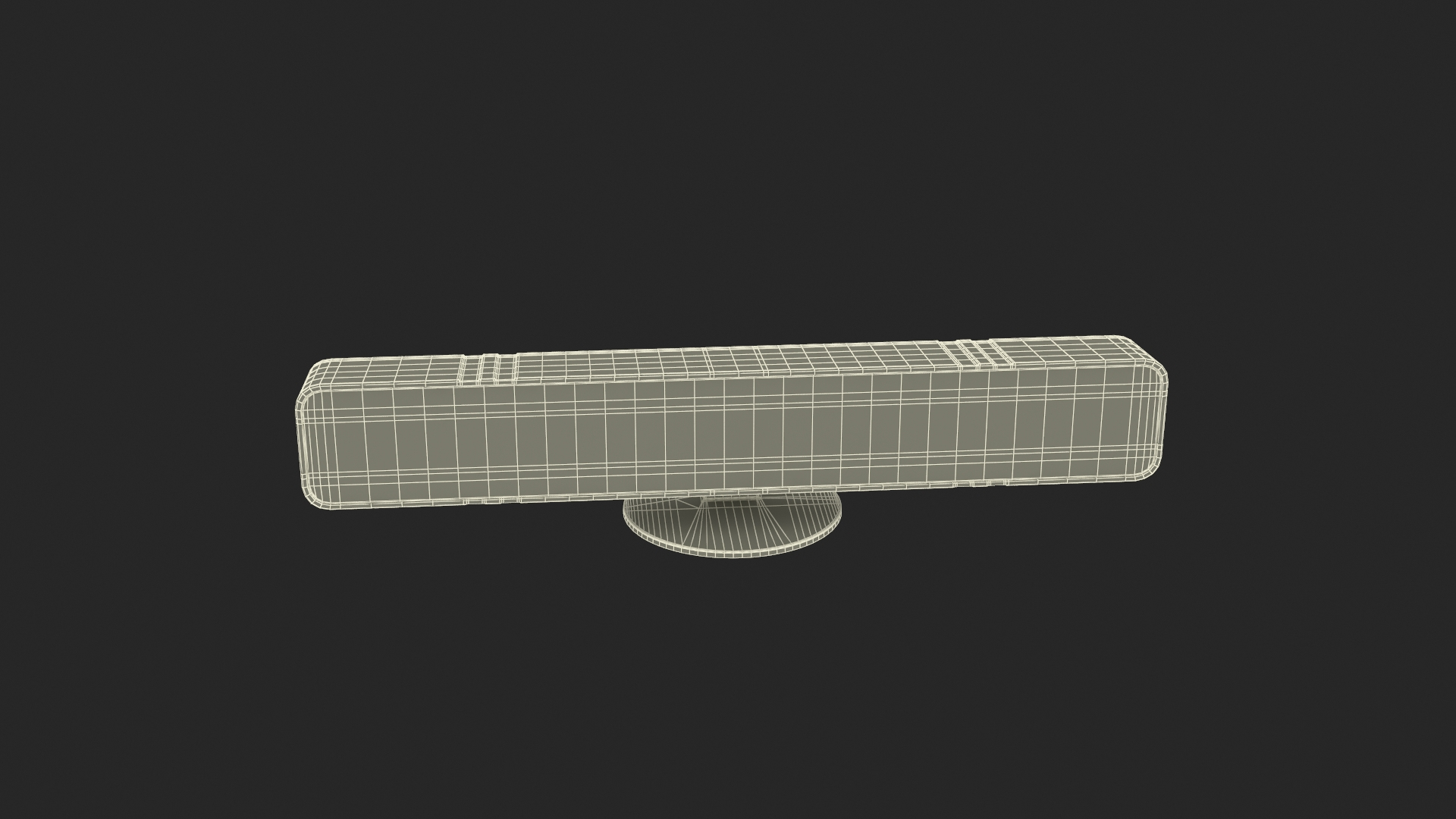 Horizontal Backlight Lamp Switched Off 3D Model - TurboSquid 2202492