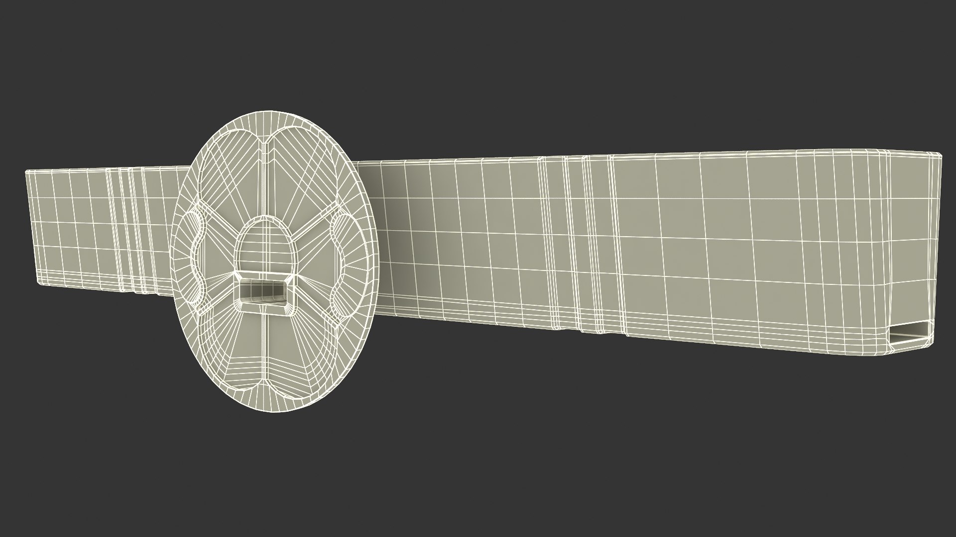Horizontal Backlight Lamp Switched Off 3D Model - TurboSquid 2202492