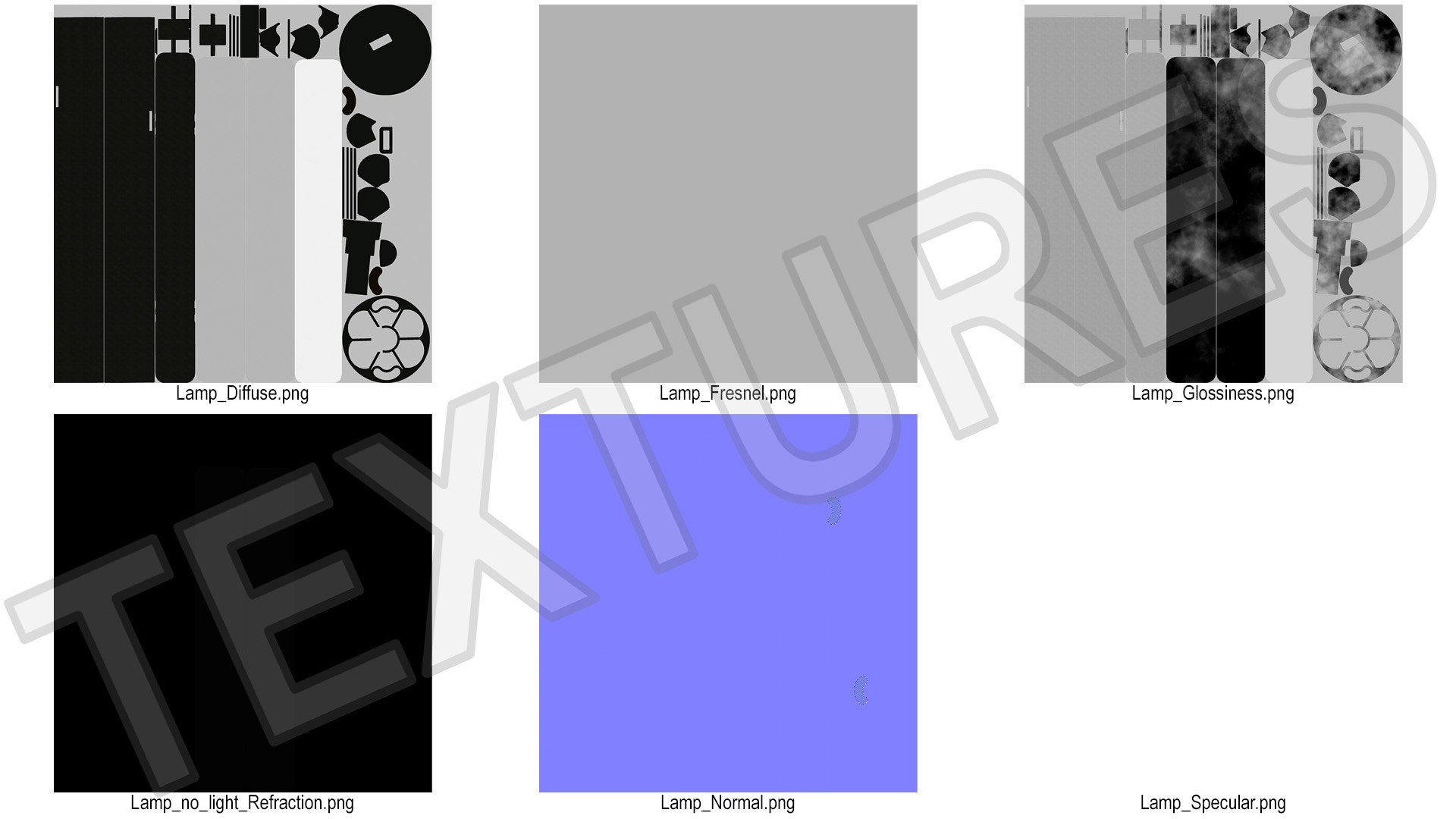 Horizontal Backlight Lamp Switched Off 3D Model - TurboSquid 2202492