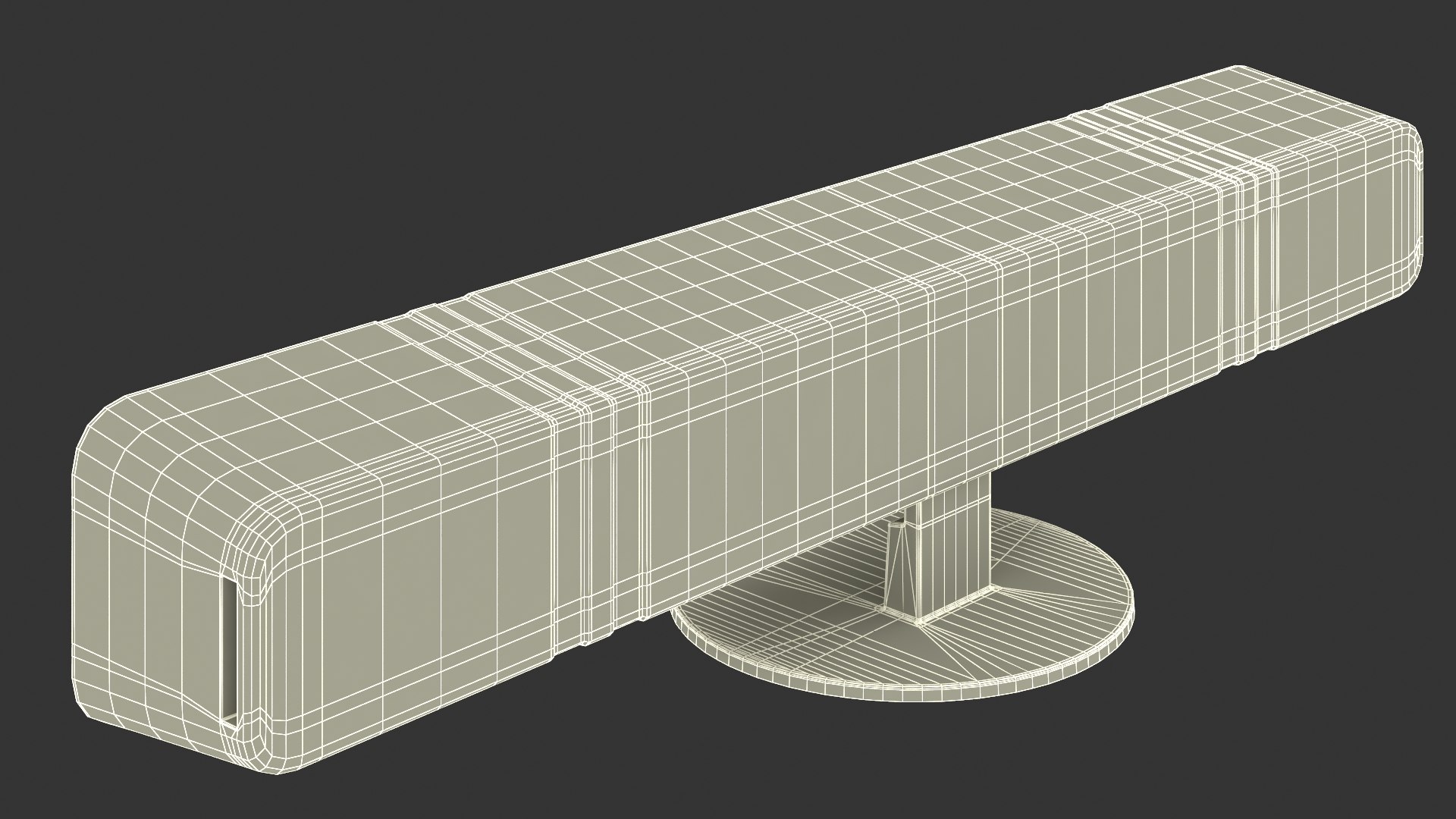 Horizontal Backlight Lamp Switched Off 3D Model - TurboSquid 2202492