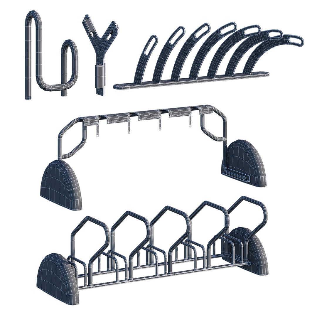 Bike Rack 3D Model - TurboSquid 2412457