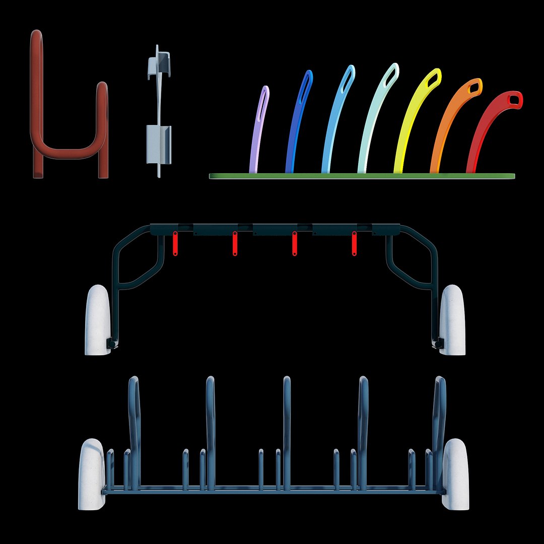 Bike Rack 3D Model - TurboSquid 2412457