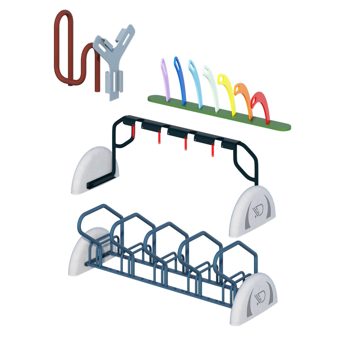 Bike Rack 3D Model - TurboSquid 2412457