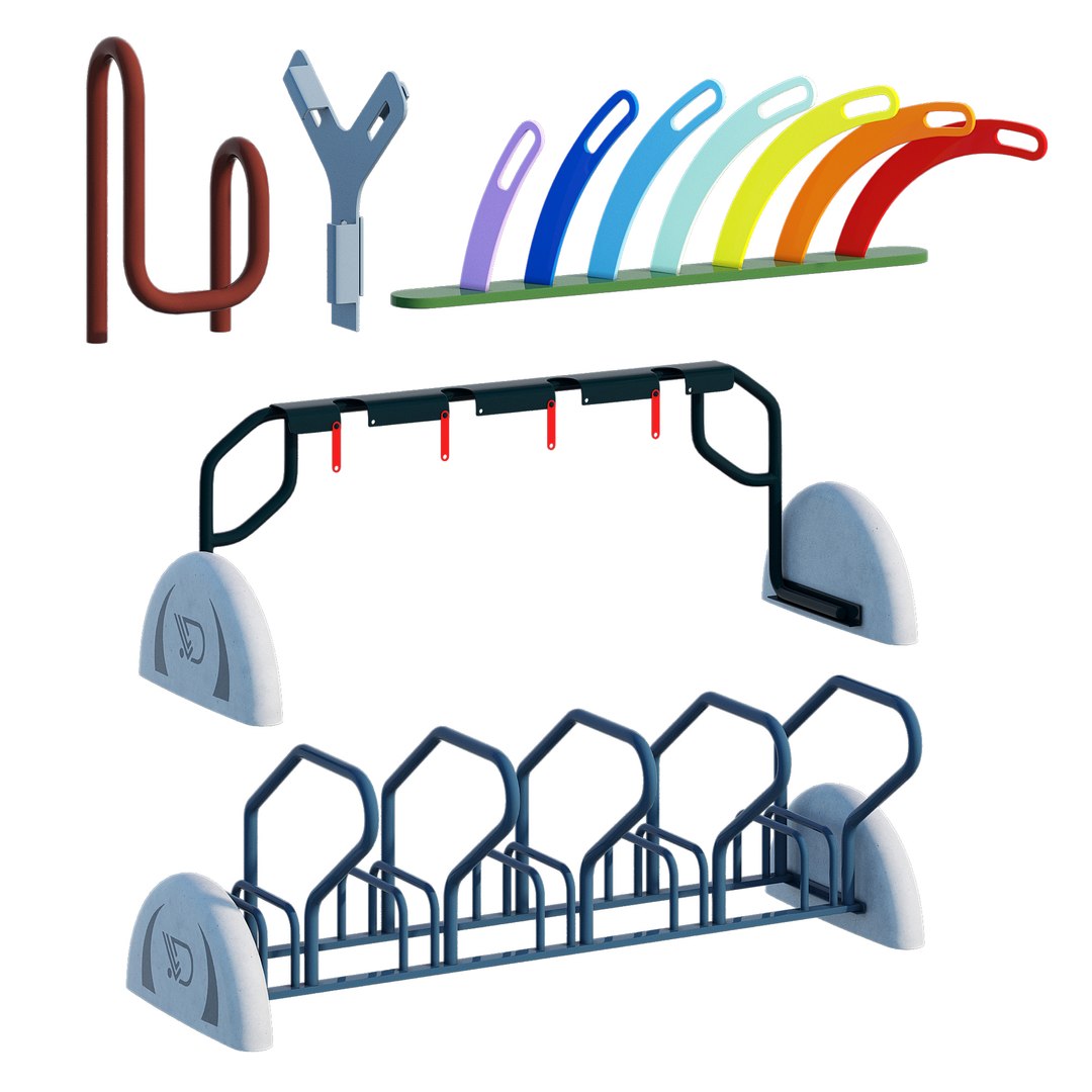 Bike Rack 3D Model - TurboSquid 2412457