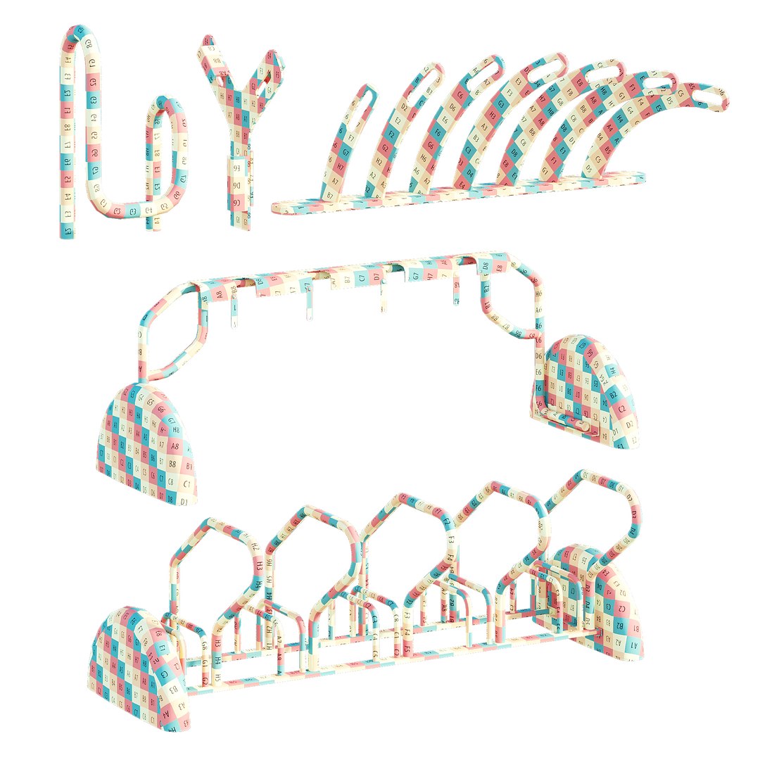 Bike Rack 3D Model - TurboSquid 2412457