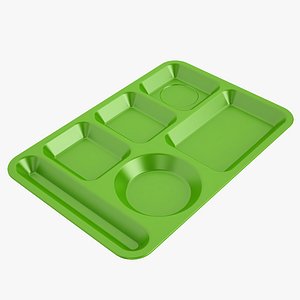 3d model of lunch food tray
