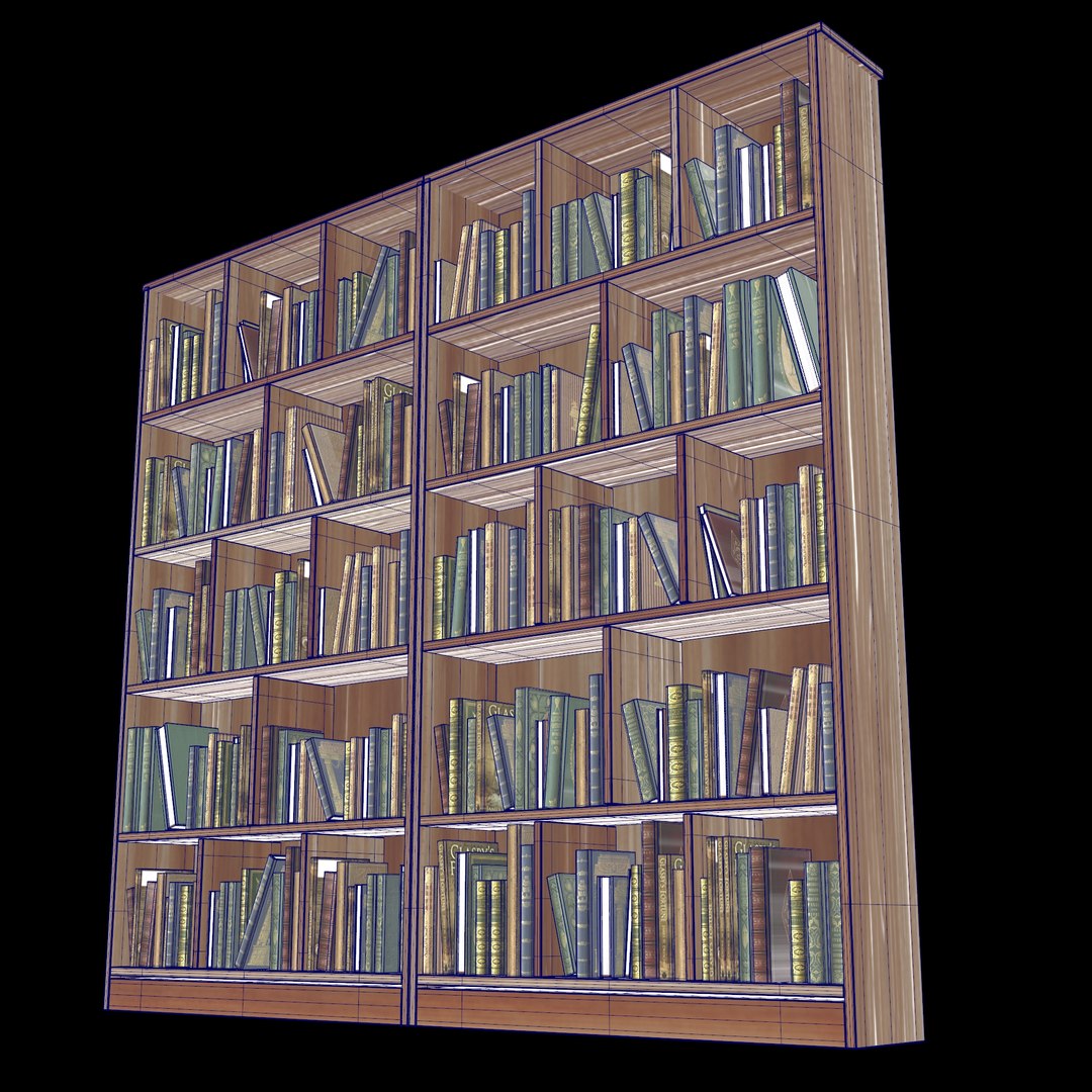 Book Shelf 3D Model - TurboSquid 2245536