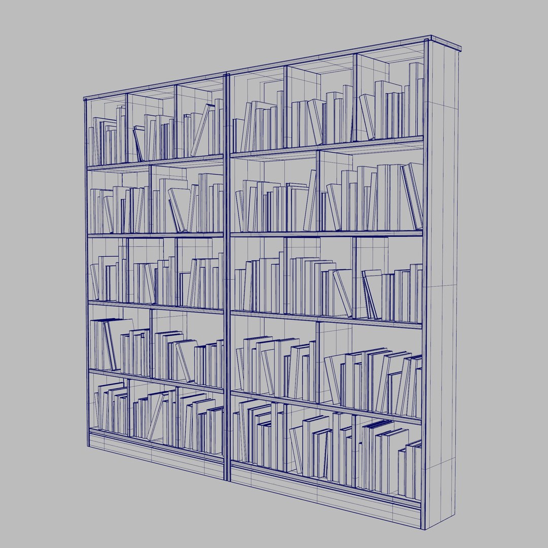 Book Shelf 3D Model - TurboSquid 2245536