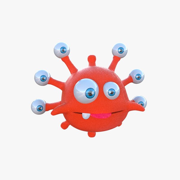 Cartoon Germ 3D Models for Download | TurboSquid