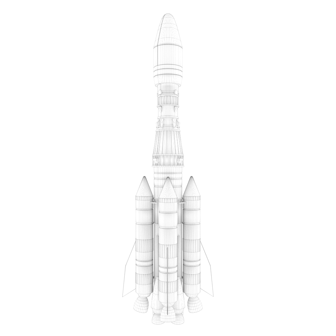 Space Rocket 3D Model - TurboSquid 1181516