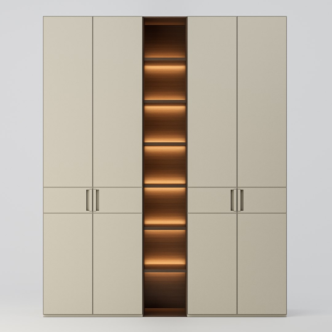 3D cupboard with shelves - TurboSquid 1870968