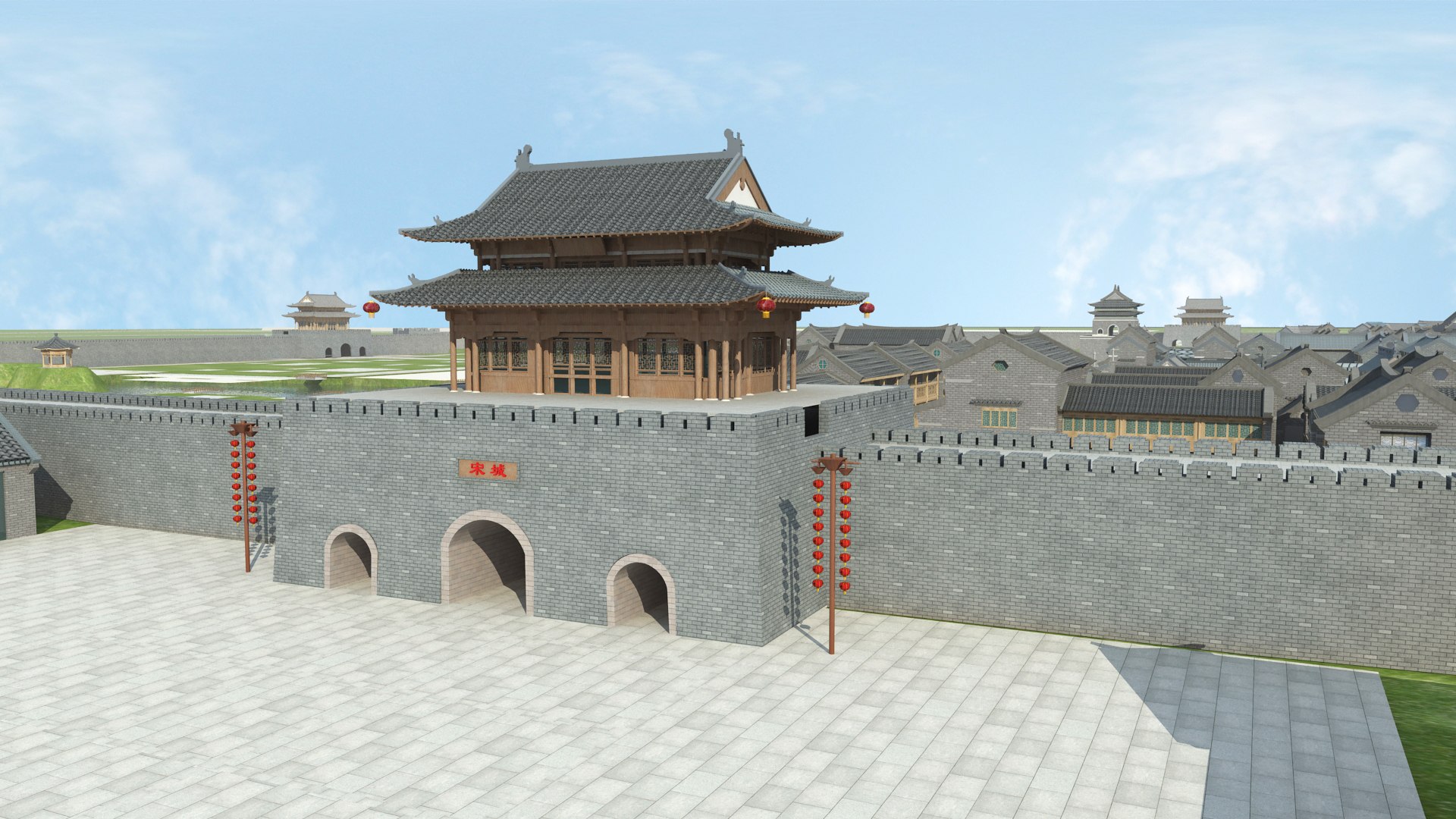Ancient Chinese Building 3D - TurboSquid 1606878