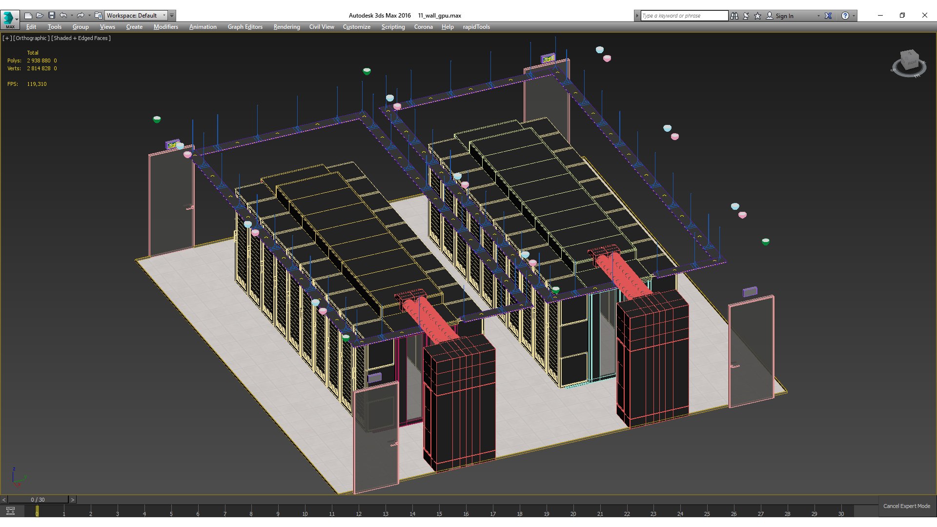 Server Room 3D - TurboSquid 2139535