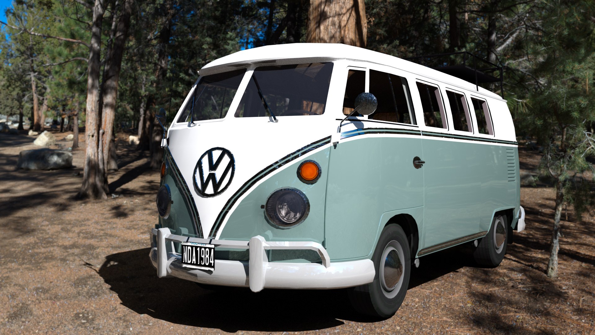 3D model Volkswagen Bus-1965 - TurboSquid 2029558