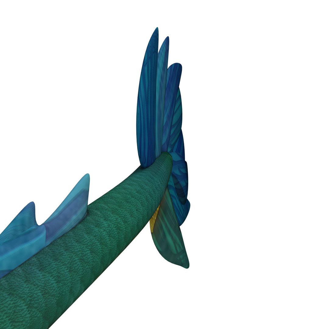 gold rigging dragon col 3d model