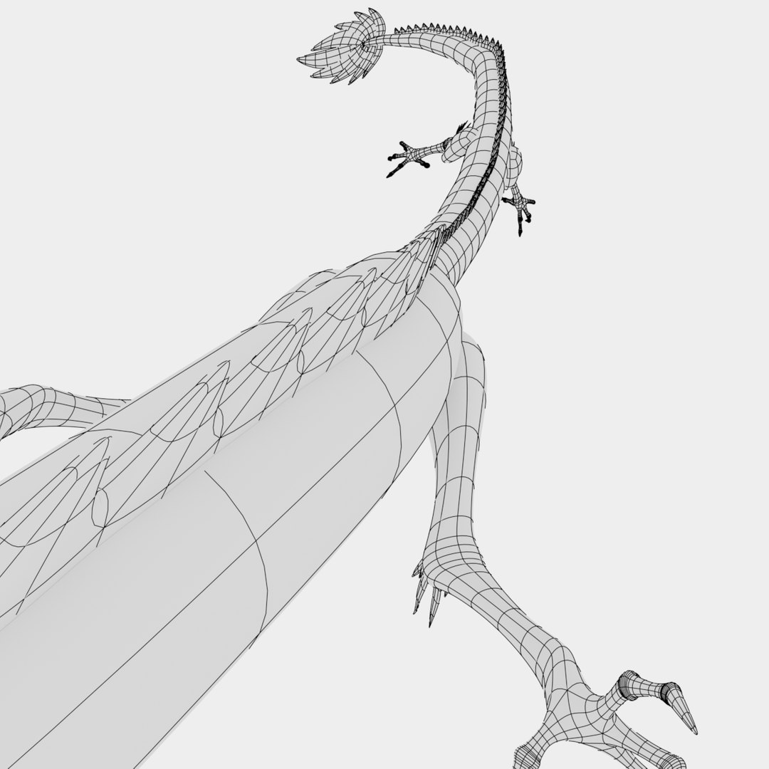 gold rigging dragon col 3d model