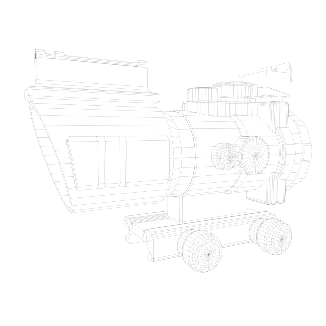 3D Acog Optic Model - TurboSquid 1156905