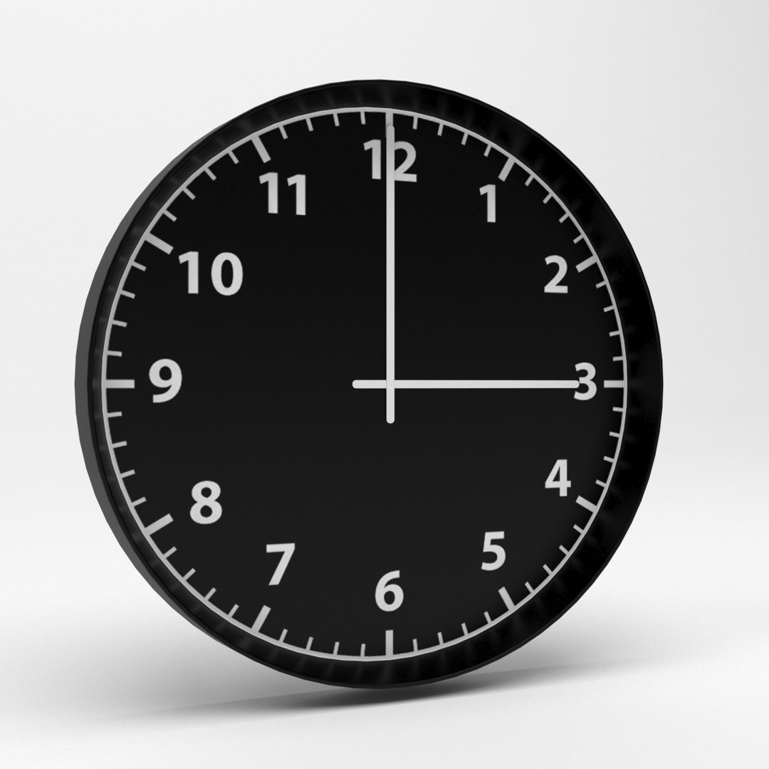 3D bondis wall clock model - TurboSquid 1206583