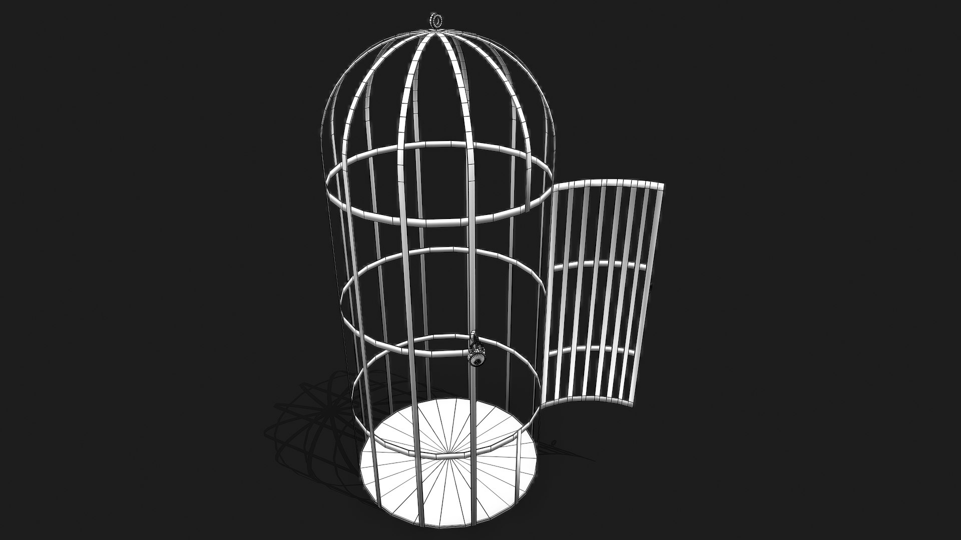 3D Metal Cage 2 - TurboSquid 1942445