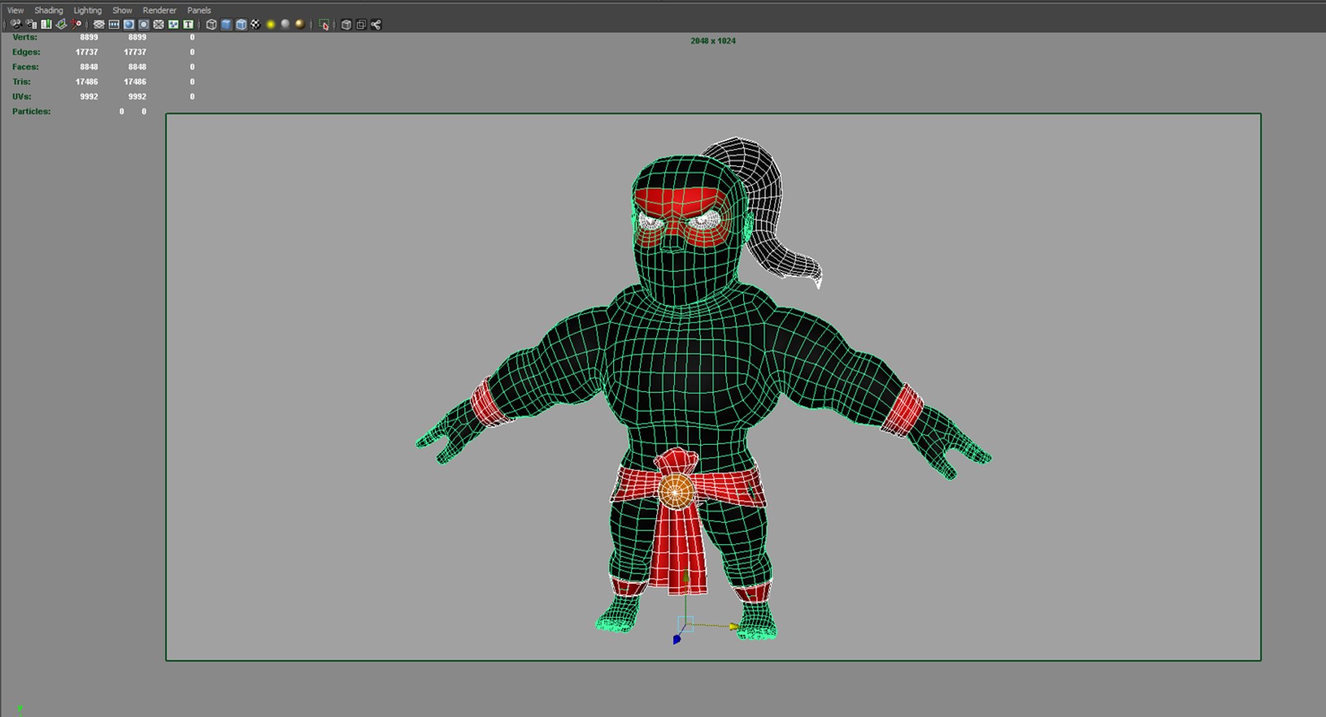3D ninja cartoon character model - TurboSquid 1499017