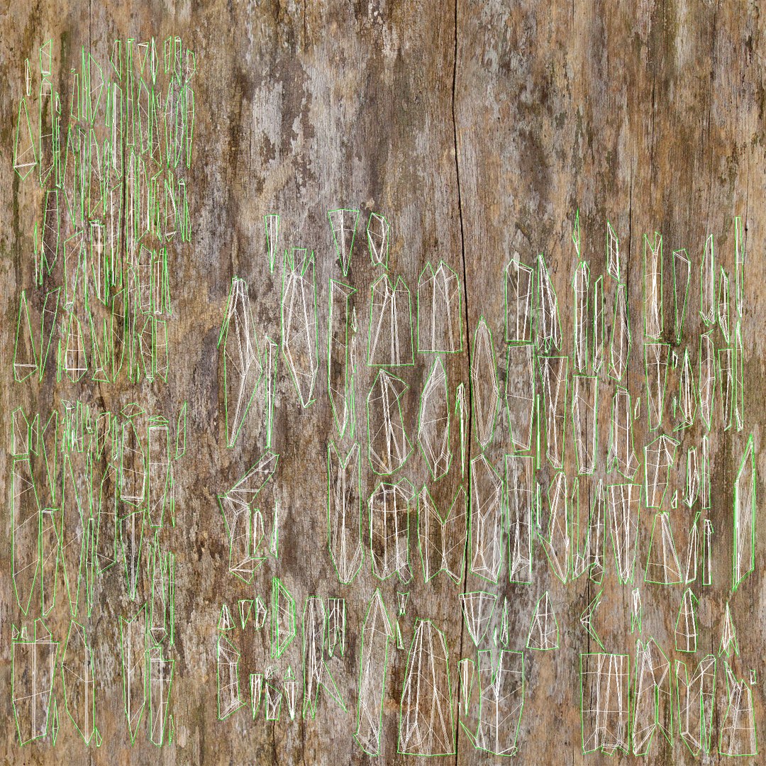 3d Splintered Wood 01 Model