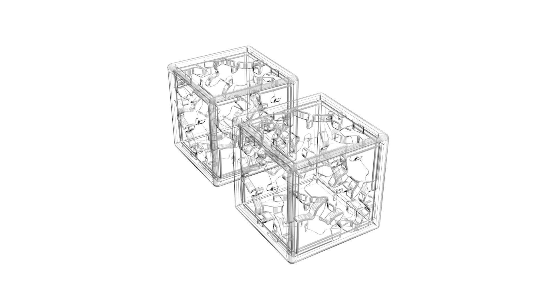 Gear Shift Cubes 3D model - TurboSquid 1754222