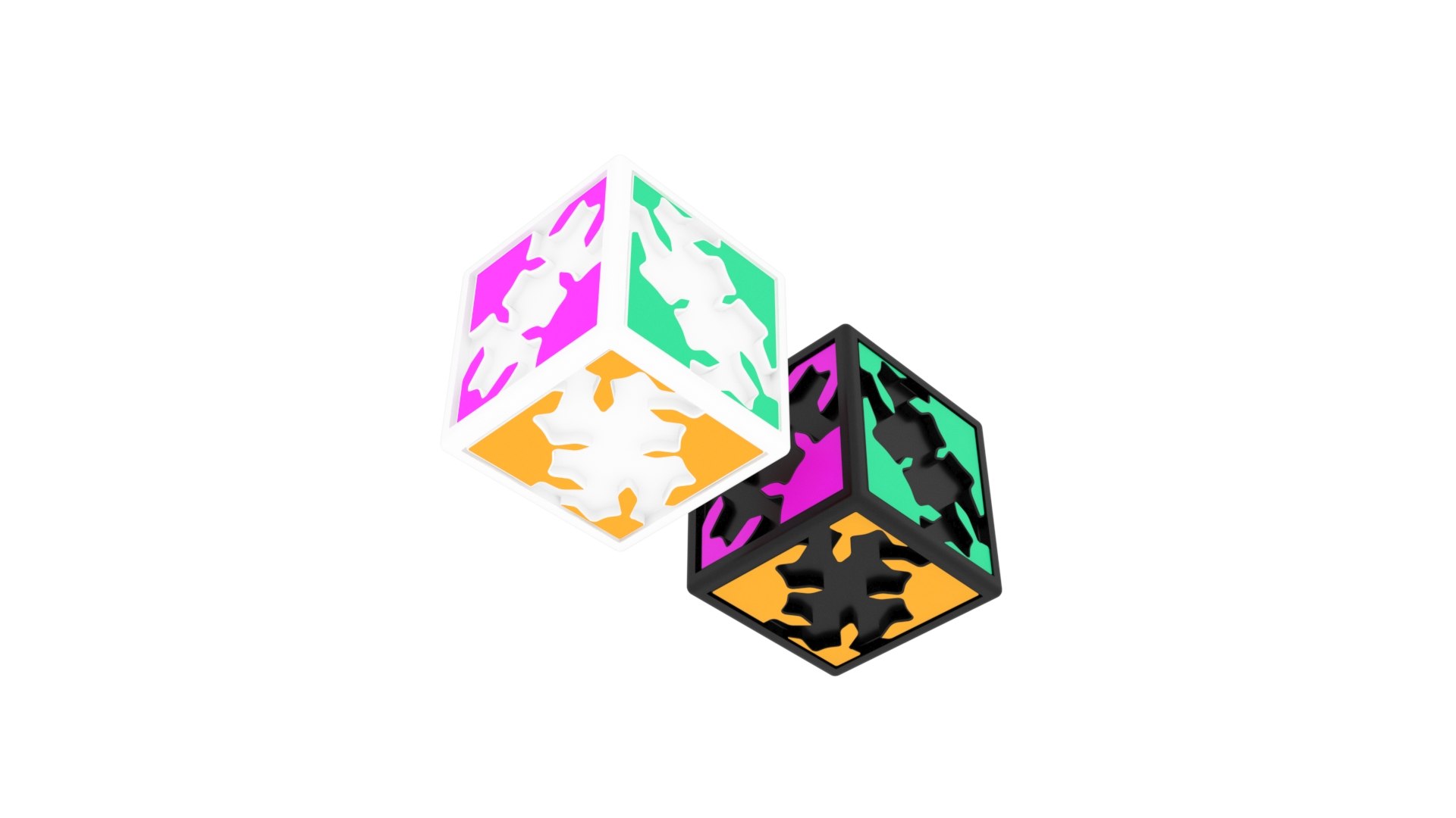 Gear Shift Cubes 3D model - TurboSquid 1754222