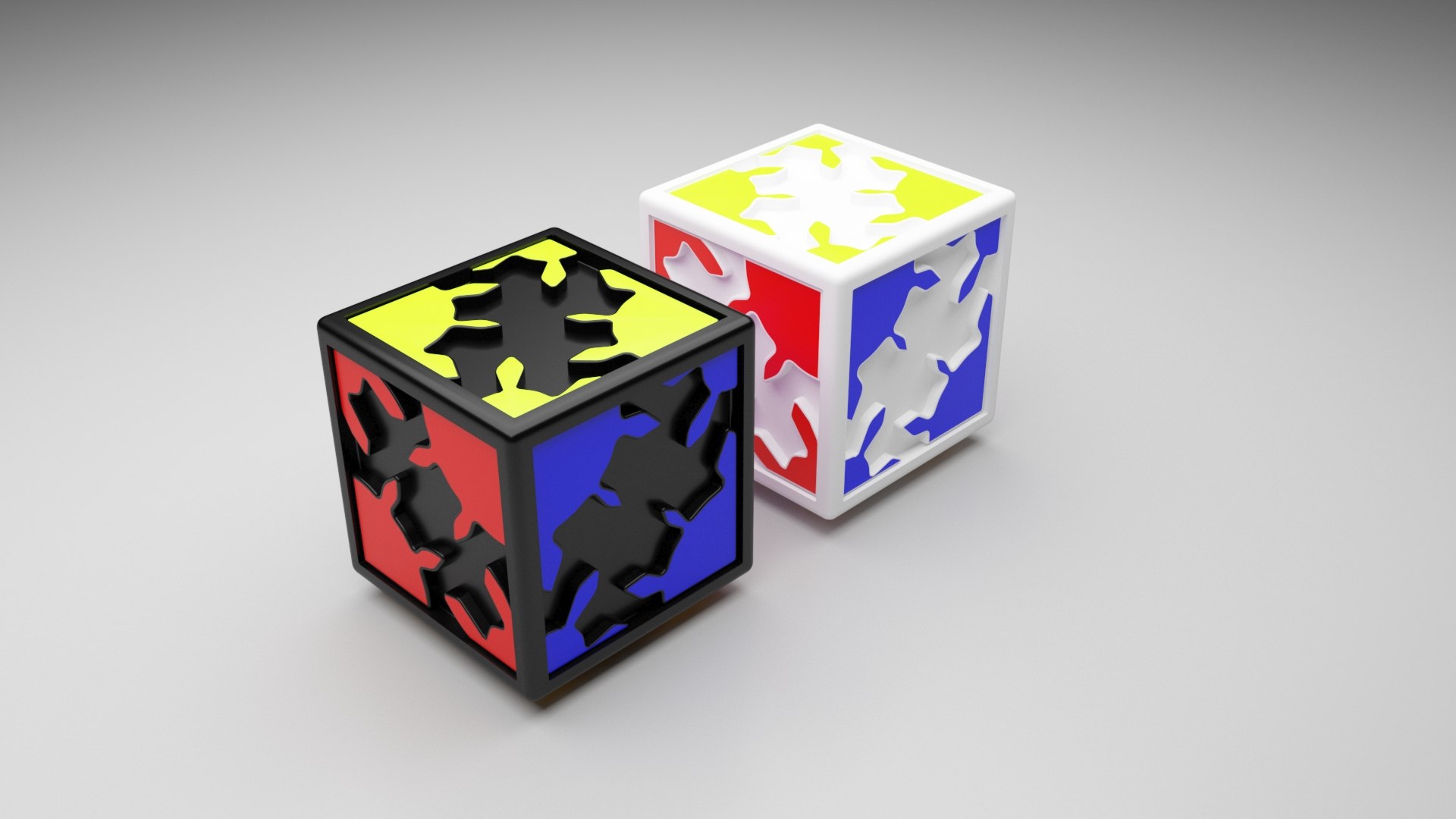 Gear Shift Cubes 3D model - TurboSquid 1754222