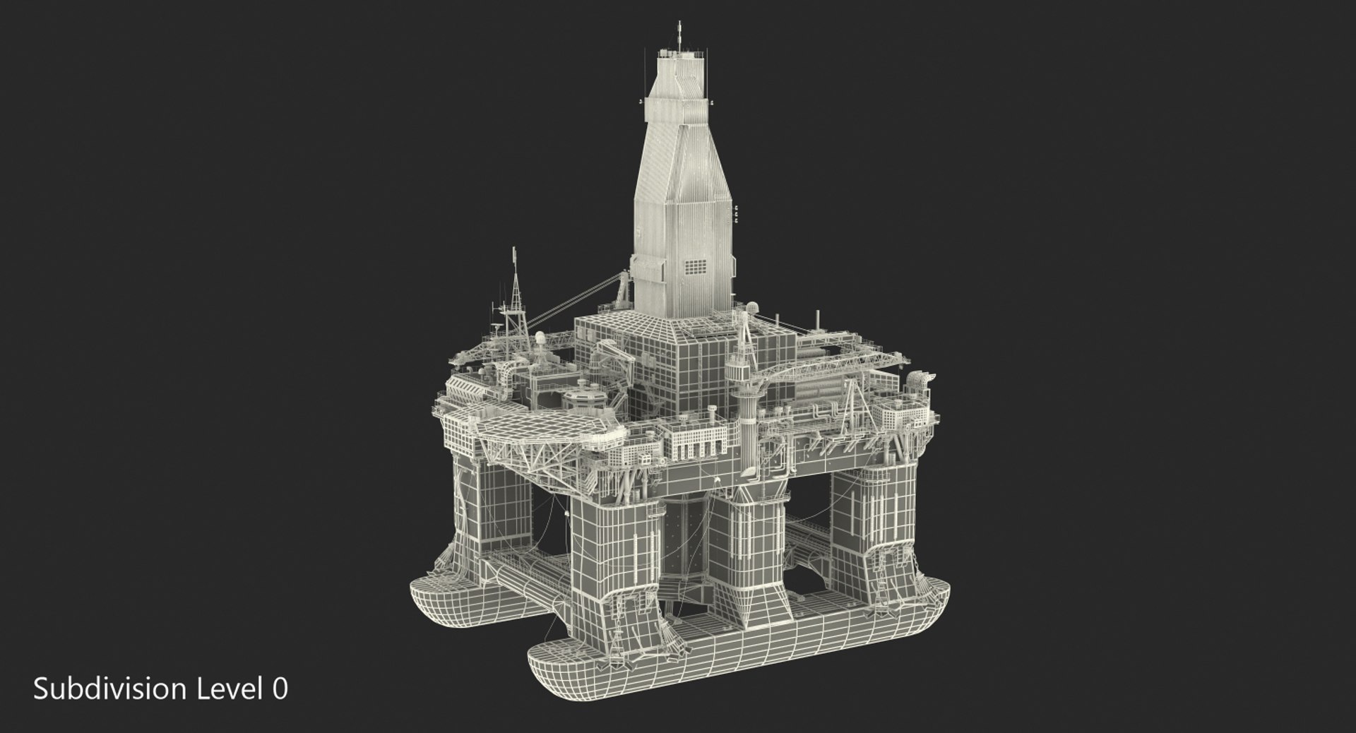 3D drilling rig model - TurboSquid 1251326