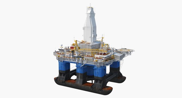 3D drilling rig model - TurboSquid 1251326