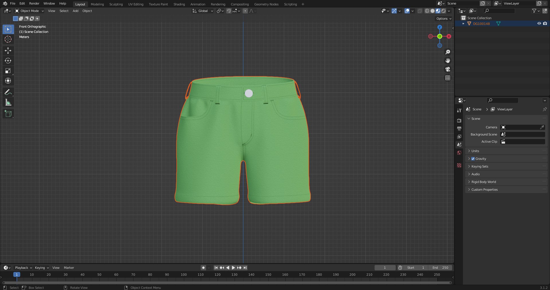 Kids Pant Design Model - TurboSquid 2015799
