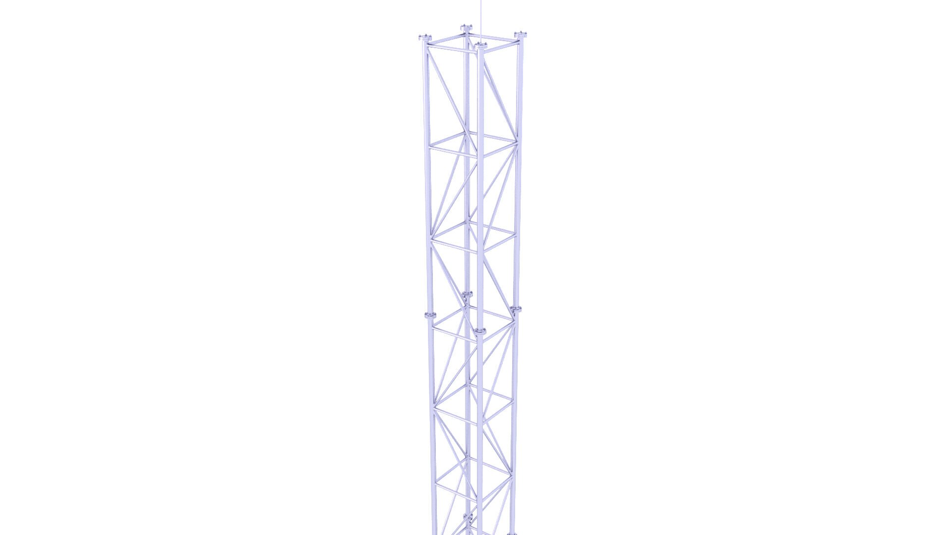 Steel Truss Mast 4 3D Model - TurboSquid 2257212