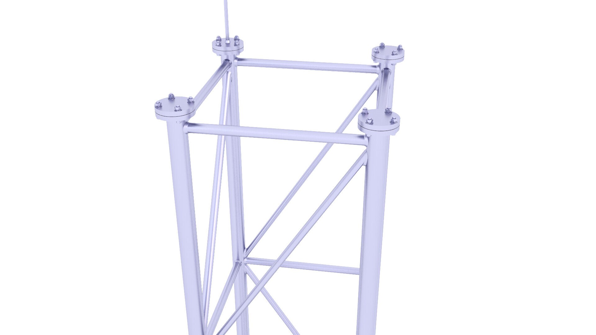 Steel Truss Mast 4 3D Model - TurboSquid 2257212