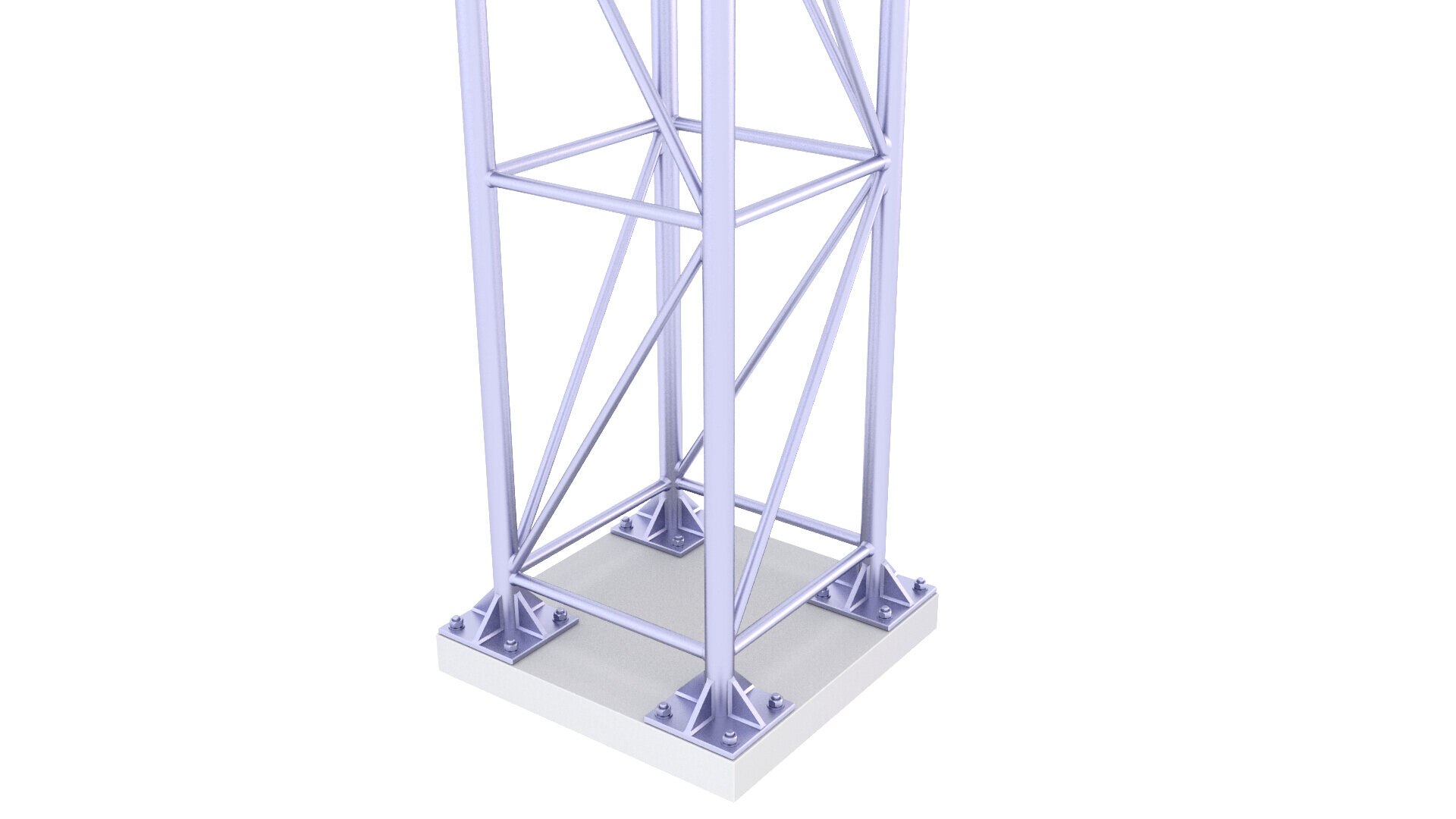 Steel Truss Mast 4 3D Model - TurboSquid 2257212