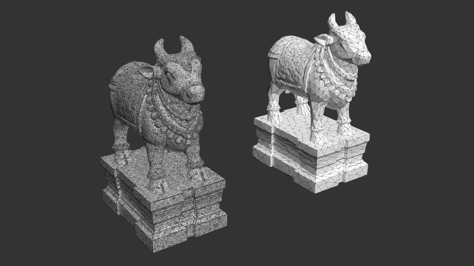 3D Ancient Asia Stone Statue Pack D - 250602 - TurboSquid 2416821
