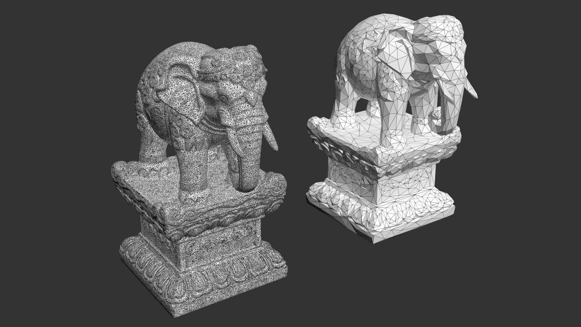3D Ancient Asia Stone Statue Pack D - 250602 - TurboSquid 2416821